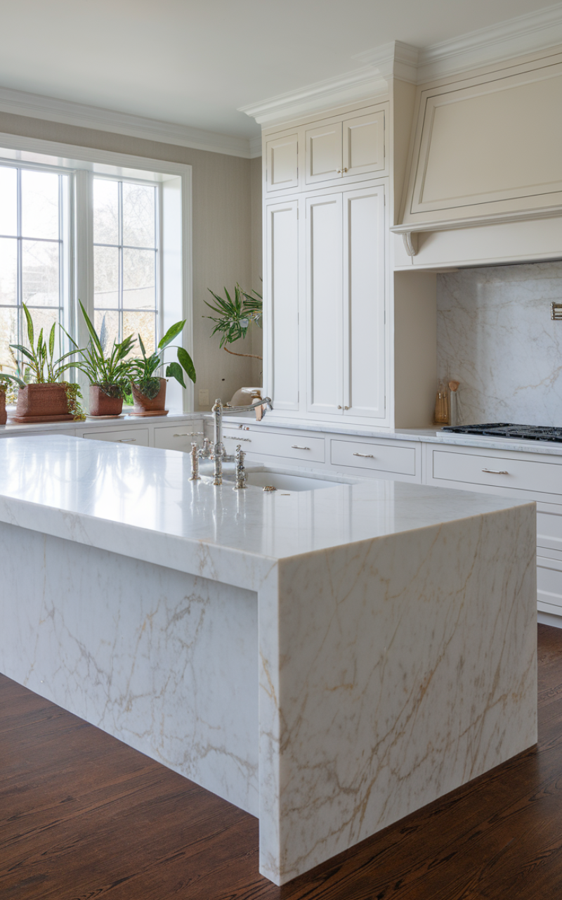 17 amazing Marble Kitchen Design Ideas - My Home And Kitchen