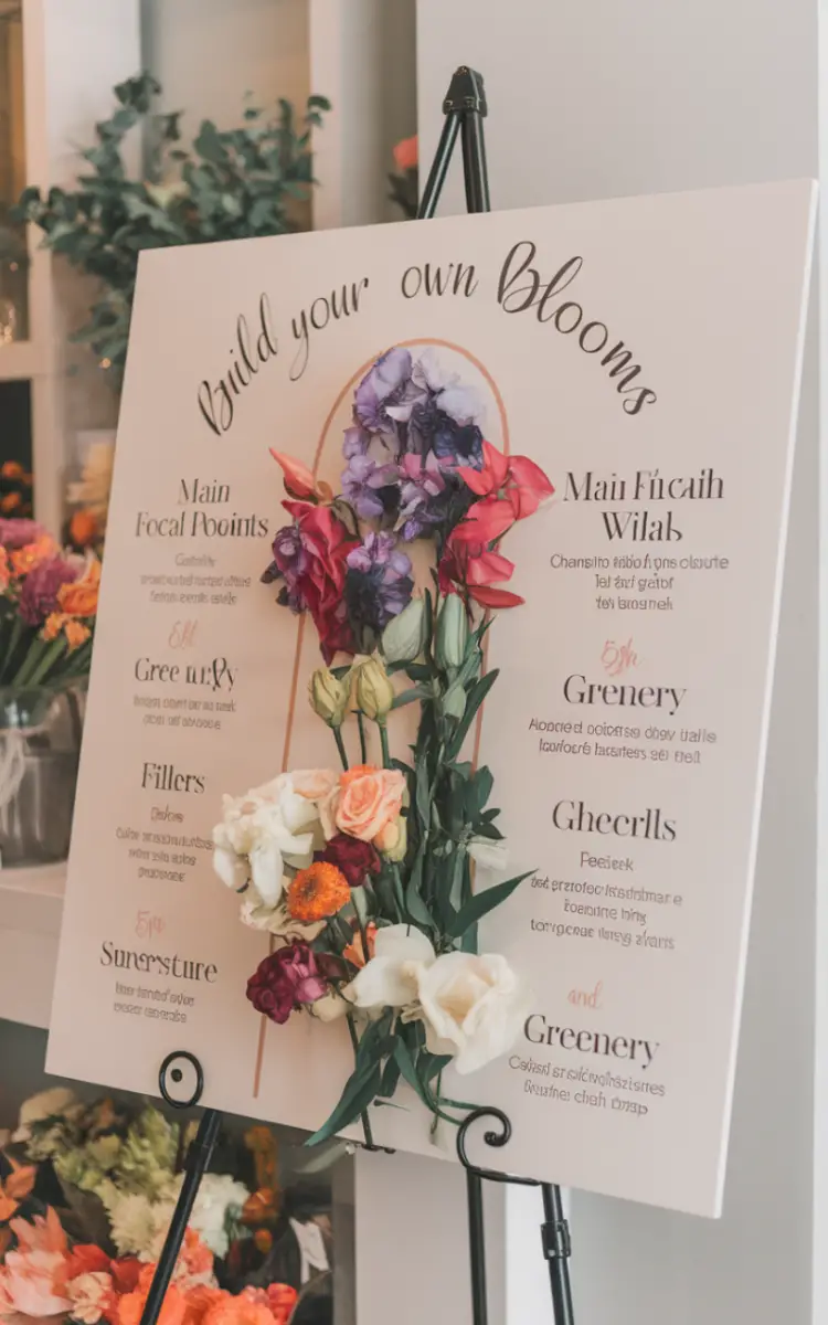 18 Amazing Flower Bar Display Ideas - My Home And Kitchen