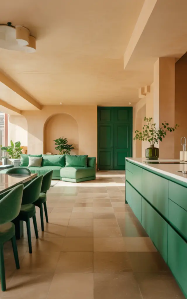 17 Amazing Beige and Green Living Room: Color Pairing Tips ...