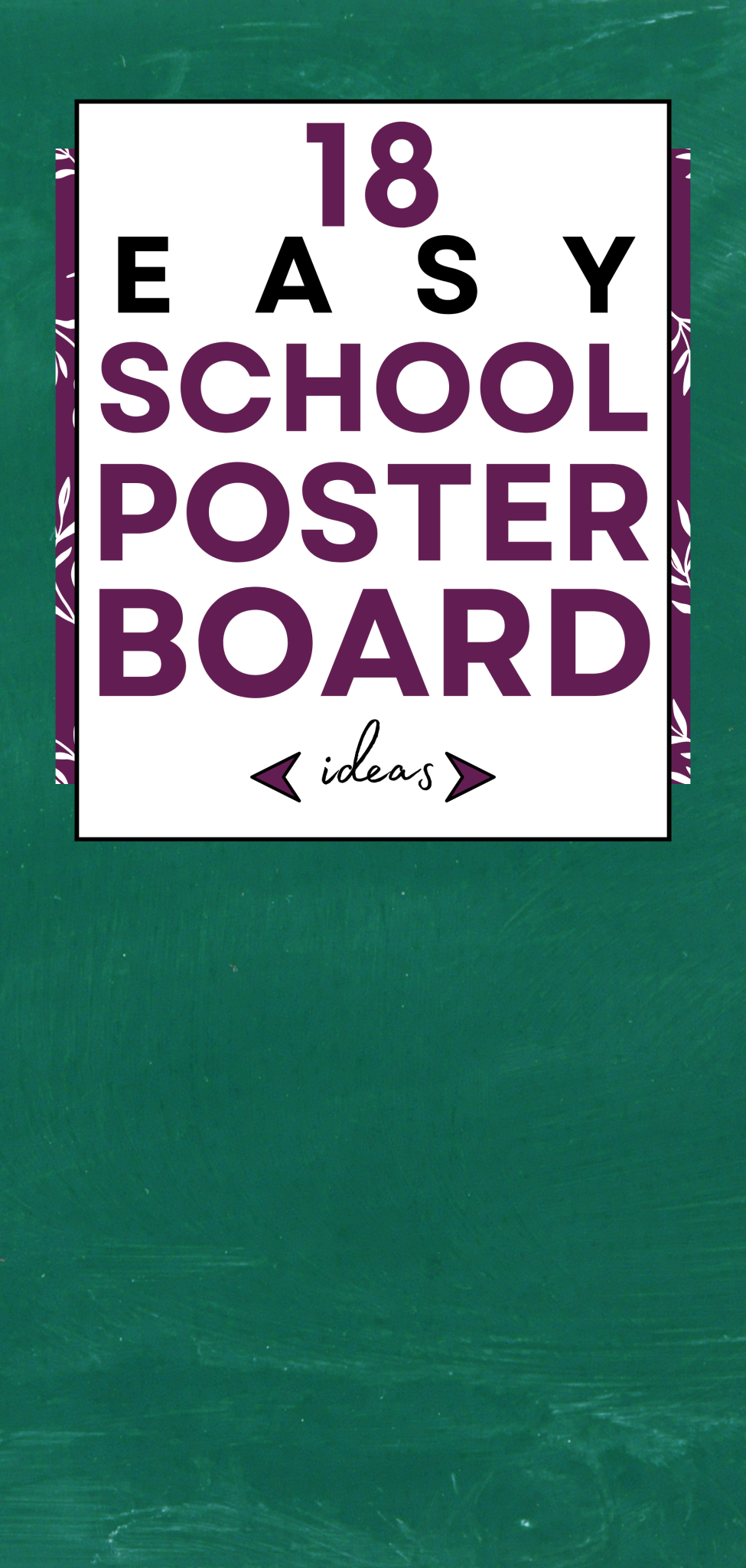 18 Easy School Poster Board Ideas - My Home And Kitchen