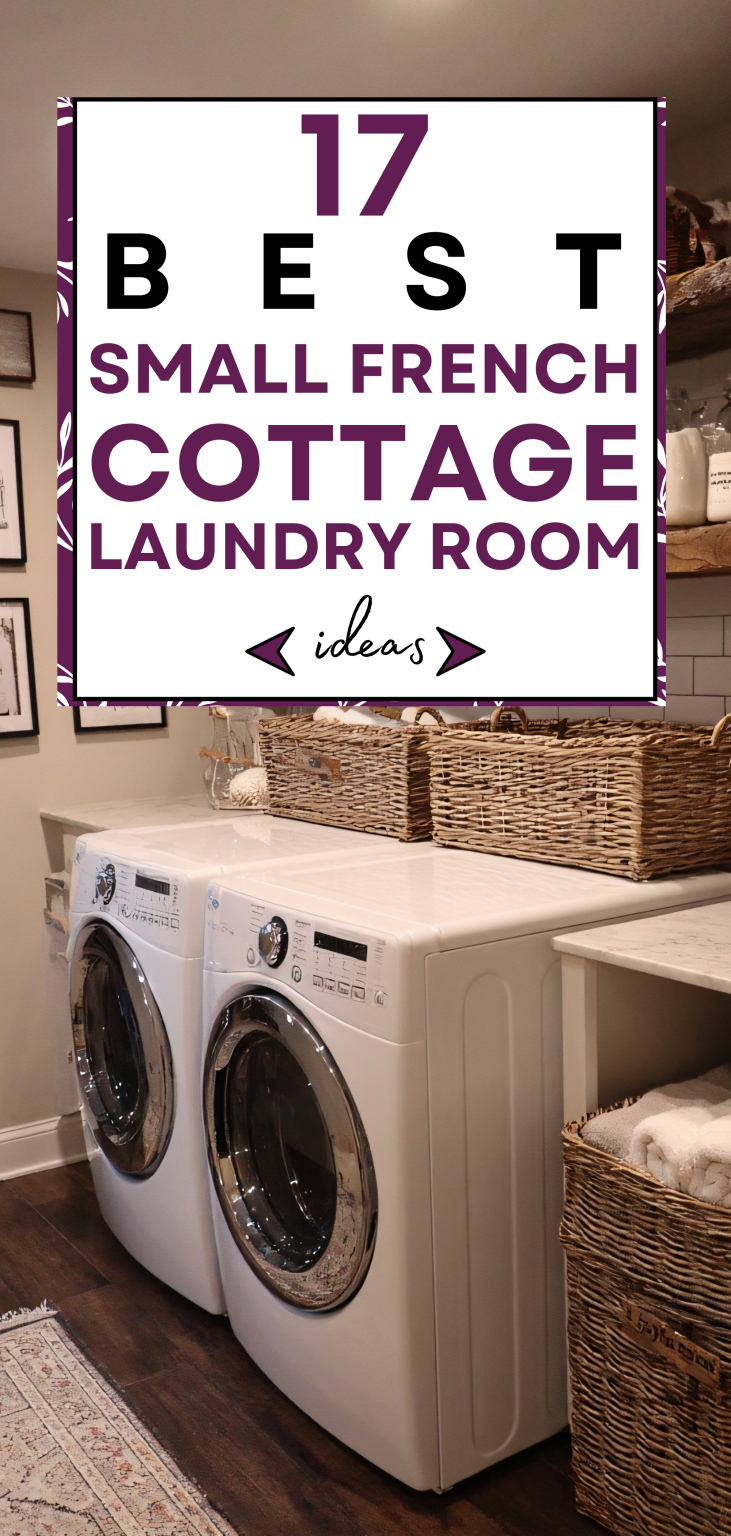 17 Best Small French Cottage Laundry Room Ideas - My Home And Kitchen