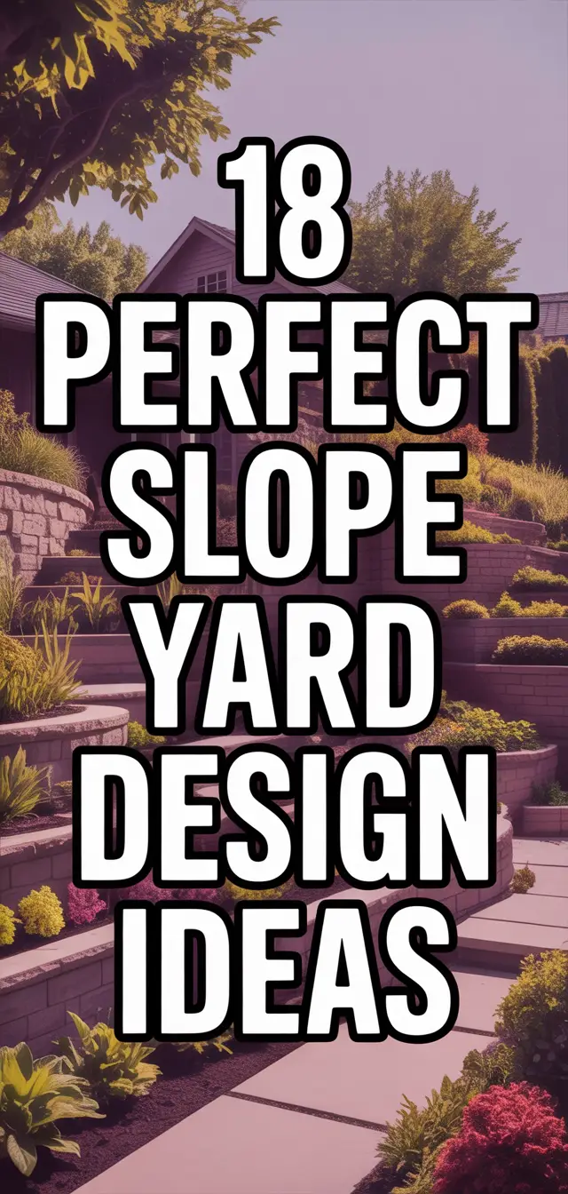 18 Perfect Slope Yard Design Ideas - My Home And Kitchen